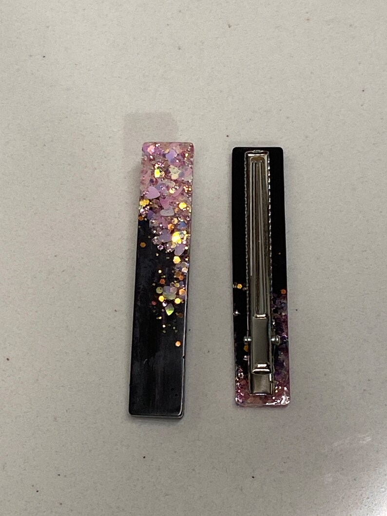 Resin Clips, Glitter Hair Clip, Gifts for Girls, Acrylic Clip, Resin ...