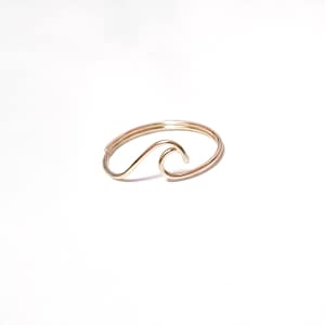 Wave Ring Sterling Silver Gold Filled/surf/ocean Wave Ring/ocean Ring ...