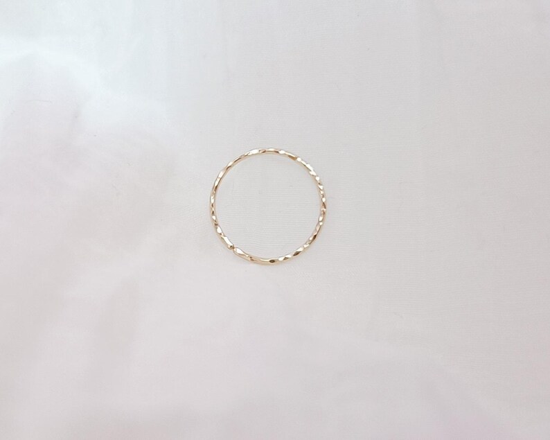 Hammered 14K Gold Filled Nose Ring Texture Cartilage Hoop Tiny Hoop ...