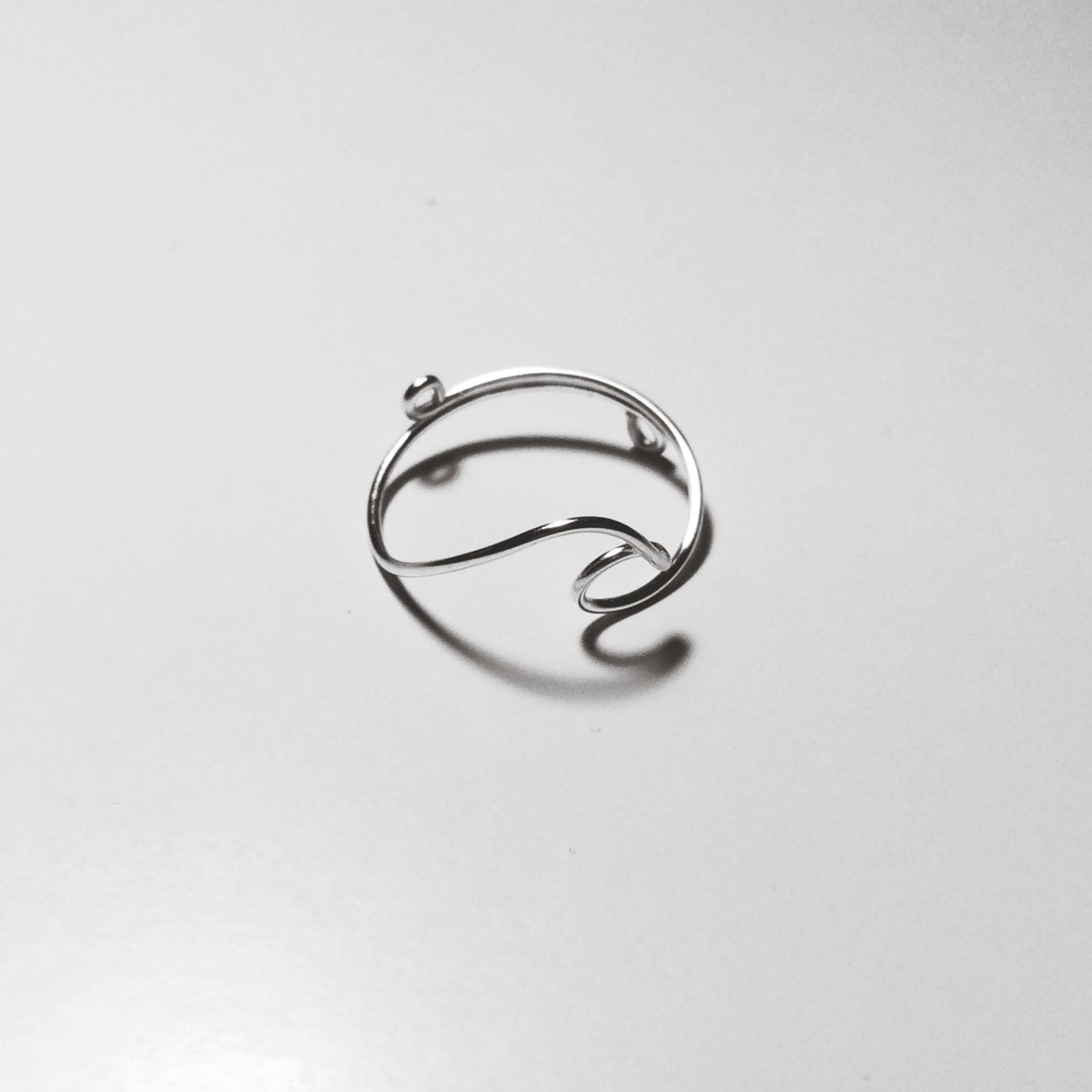 Wave ring sterling silver gold filled/surf/ocean wave | Etsy