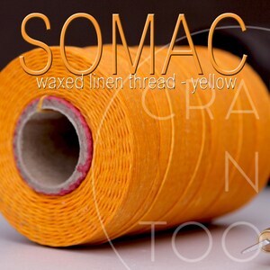 Waxed Linen Thread Somac Size 18/3 in 4 Colours/linen Cable/saddlers ...