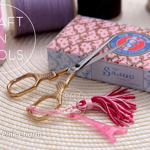 Sajou Gilded Eiffel Tower Embroidery Scissors With Blue Charm ...