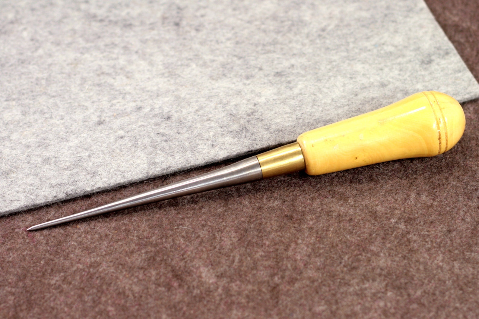 Leather Craft Awl Vergez Blanchard/strong Round Awl 240mm - Etsy