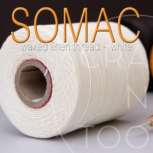 Waxed Linen Thread Somac Size 18/3 in 4 Colours/linen Cable/saddlers ...