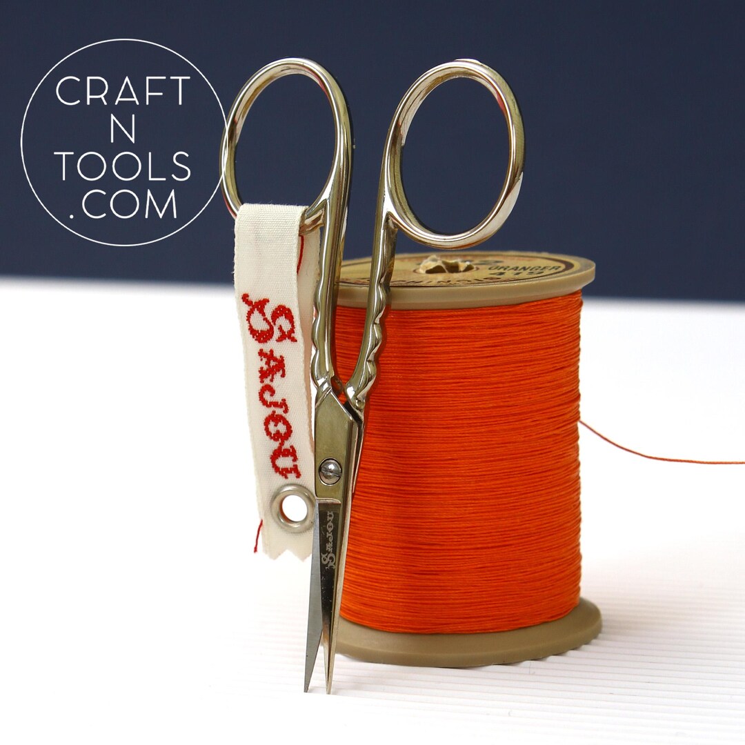 Scallop Model Nickel-plated Embroidery Scissors by Sajou. Needlecraft ...