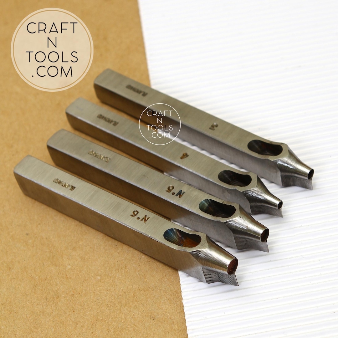 Button Hole Punch by Vergez Blanchard / Leathercraft Tool / Leather Punch / Hand Sewing Leather ...