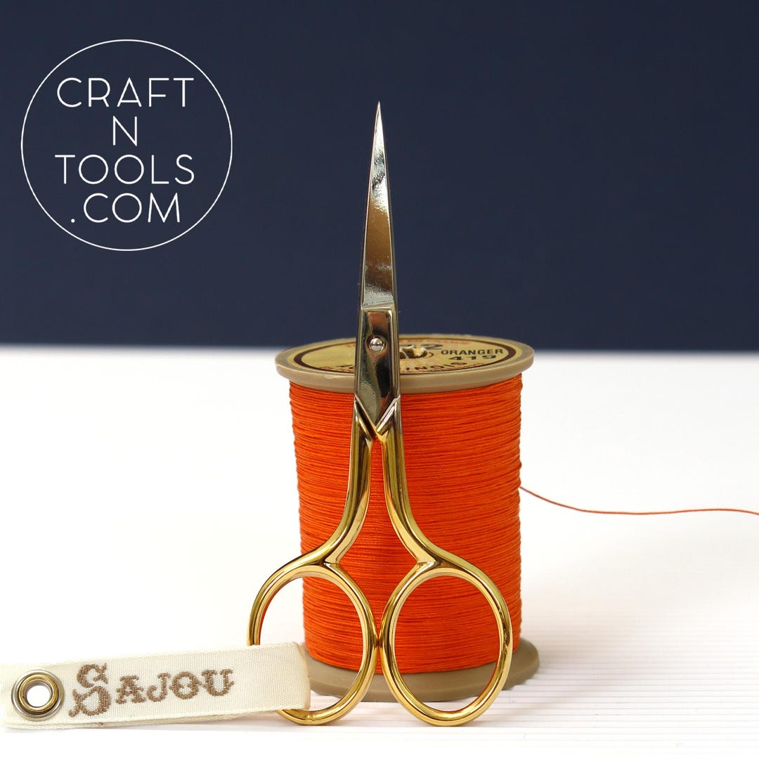 Marly Model Gilded Embroidery Scissors by Sajou. Needlecraft Scissors ...