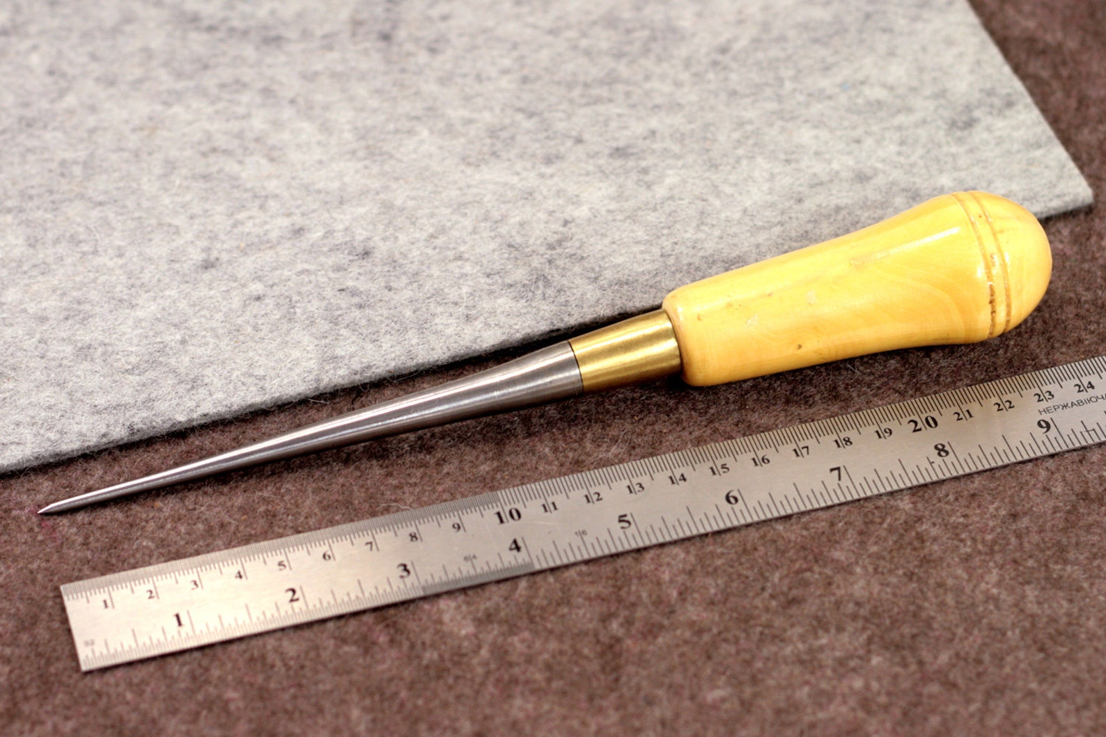 Leather Craft Awl Vergez Blanchard/strong Round Awl 240mm - Etsy