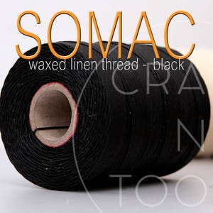 Waxed Linen Thread Somac Size 18/3 in 4 Colours/linen Cable/saddlers ...