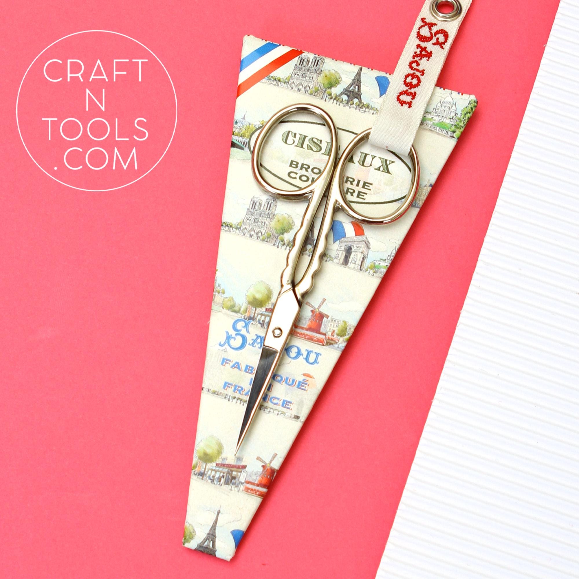 Scallop Model Nickel-plated Embroidery Scissors by Sajou. Needlecraft ...