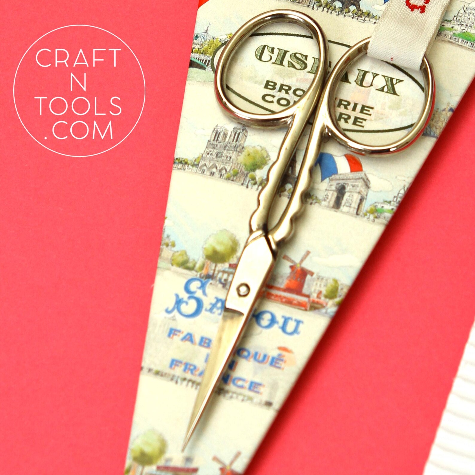Scallop Model Nickel-plated Embroidery Scissors by Sajou. Needlecraft ...