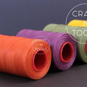 RITZA 25 Tiger Waxed Thread 0.6mm in 20 Colours/polyester Thread/waxed ...