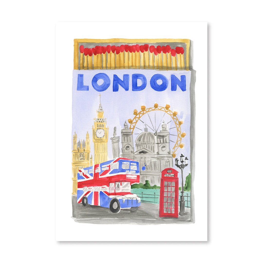 London Matchbook - Etsy