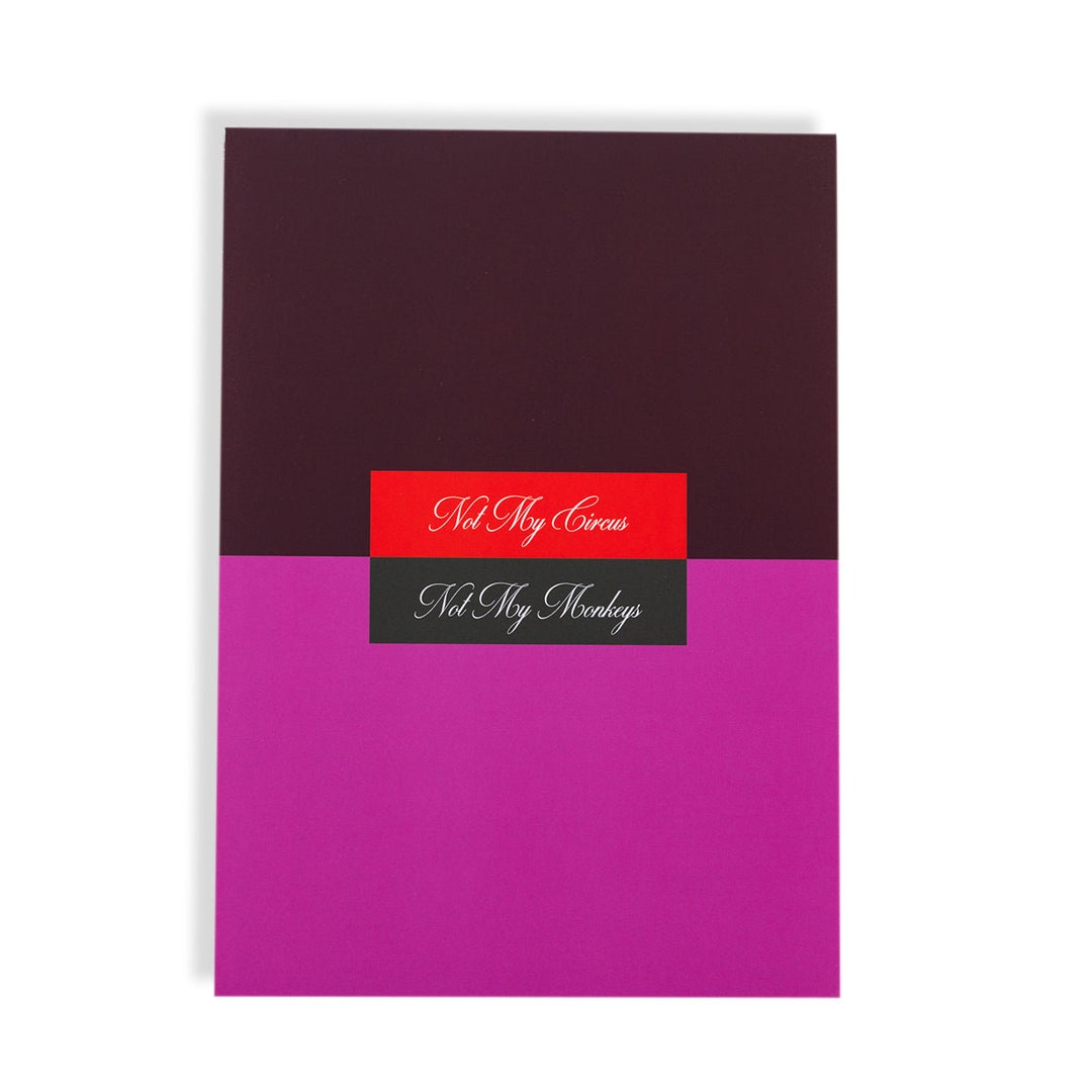 Not My Circus Notepad - Studio Notepad, Cute Aesthetic Writing Pad for ...