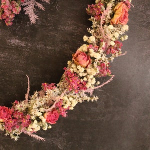 Dried Flower Heart. A Hand Decorated Heart With Beautiful Dried Flowers ...