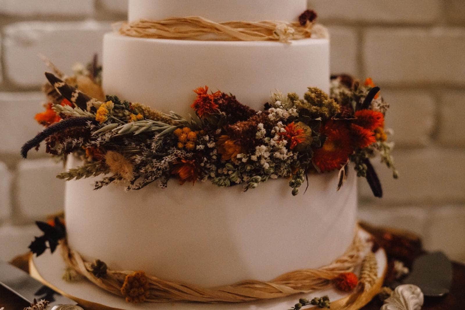 Wedding Cake Decoration. Dried Flower Garland Flowers Made to - Etsy