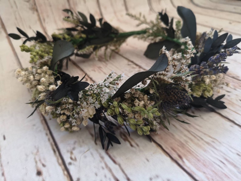 Dried Thistle Flower Crown, Natural Dried Flowers. Scottish Garland ...