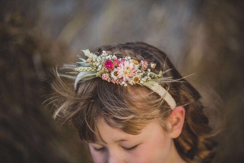 Dried Flower Alice Band. Floral Hair Piece Made With Your - Etsy