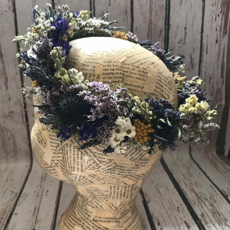 Beautiful Bespoke Handmade Floral Crown. Wide Full Style - Etsy