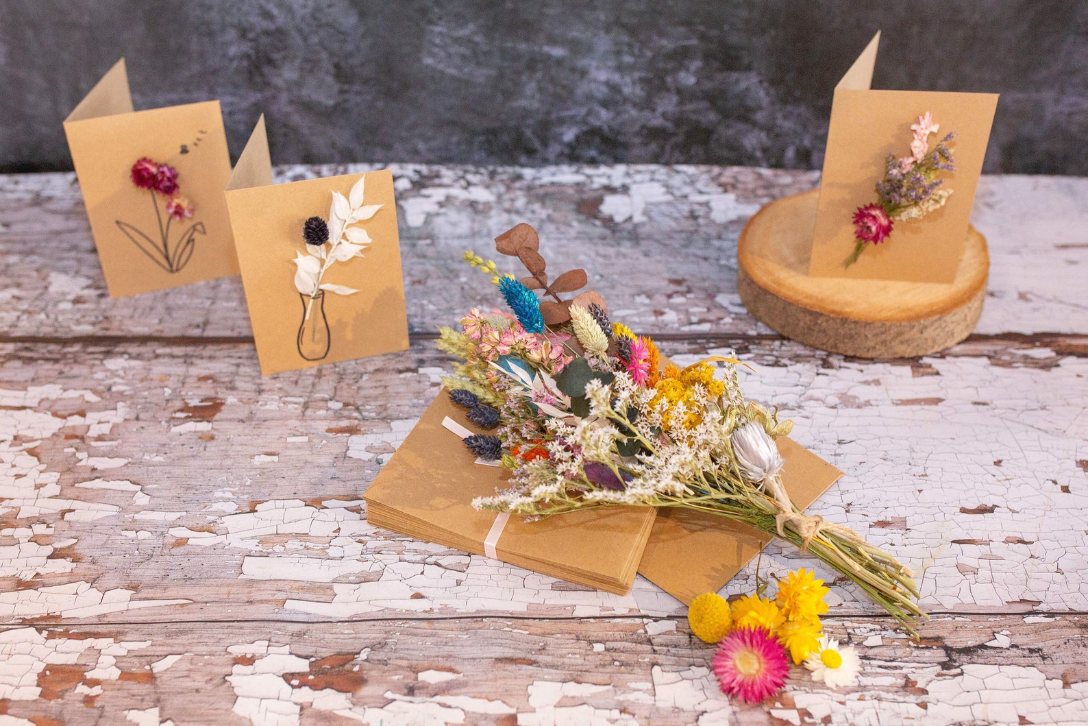 Dried Flower Card Making Kit. A Make Your Own Floral Card Making Kit ...