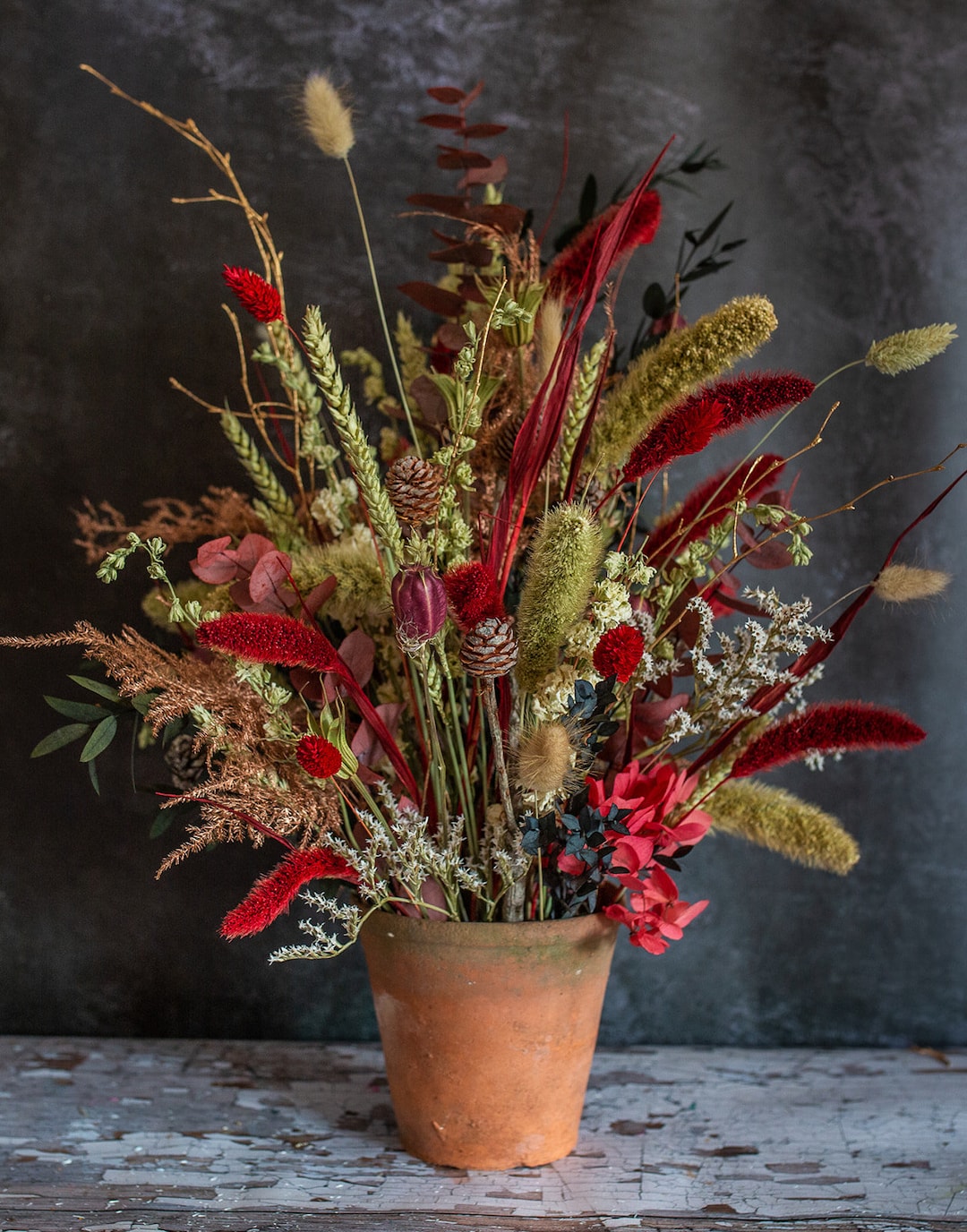 Make Your Own Dried Flower Table Decoration. A Creative Kit to Make a ...
