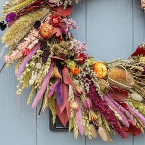 Autumn Dried Wreath Making Kit. Dried Flower DIY Autumnal Door Wreath ...