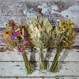 Spring Dried Flowers. Grab and Go Bouquet. A Bunch of Dried - Etsy