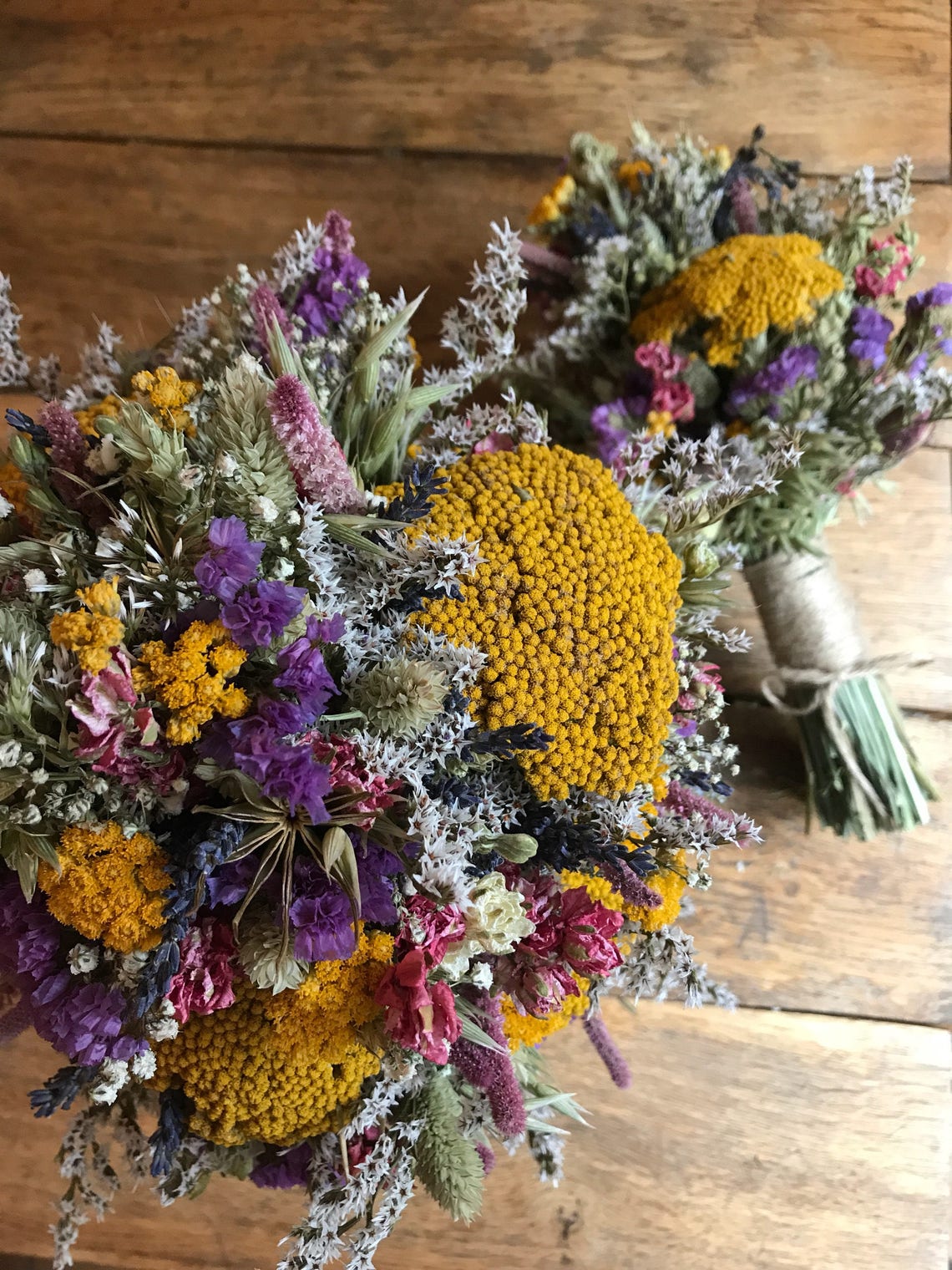 Rustic Wild Flower Bouquet. Dried Natural Wedding Flowers for - Etsy