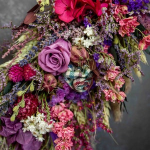 Dried Flower Heart Wreath Made From Natural Colourful Dried Flowers ...