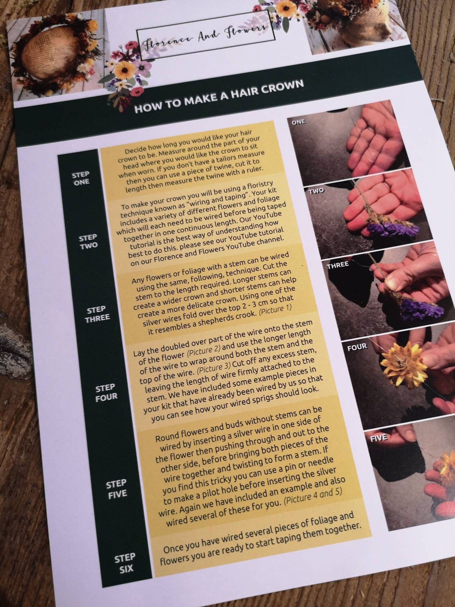 Dried Flower Crown Kit. A Make Your Own Floral Crown Kit With ...