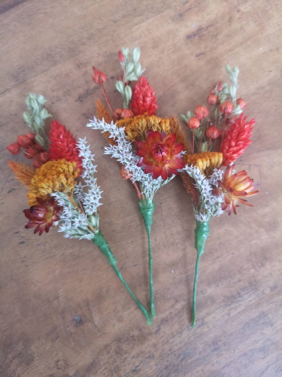 Dried Flower Hair Wires Made in Any Colour. Floral Wedding Hair Piece Bride Bridesmaid Flowergirl Flower Pins. Pink and White Wedding Etsy