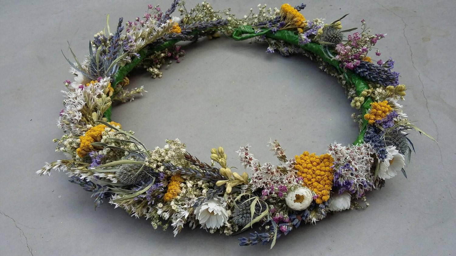 Beautiful Bespoke Handmade Floral Crown. Wide Full Style - Etsy