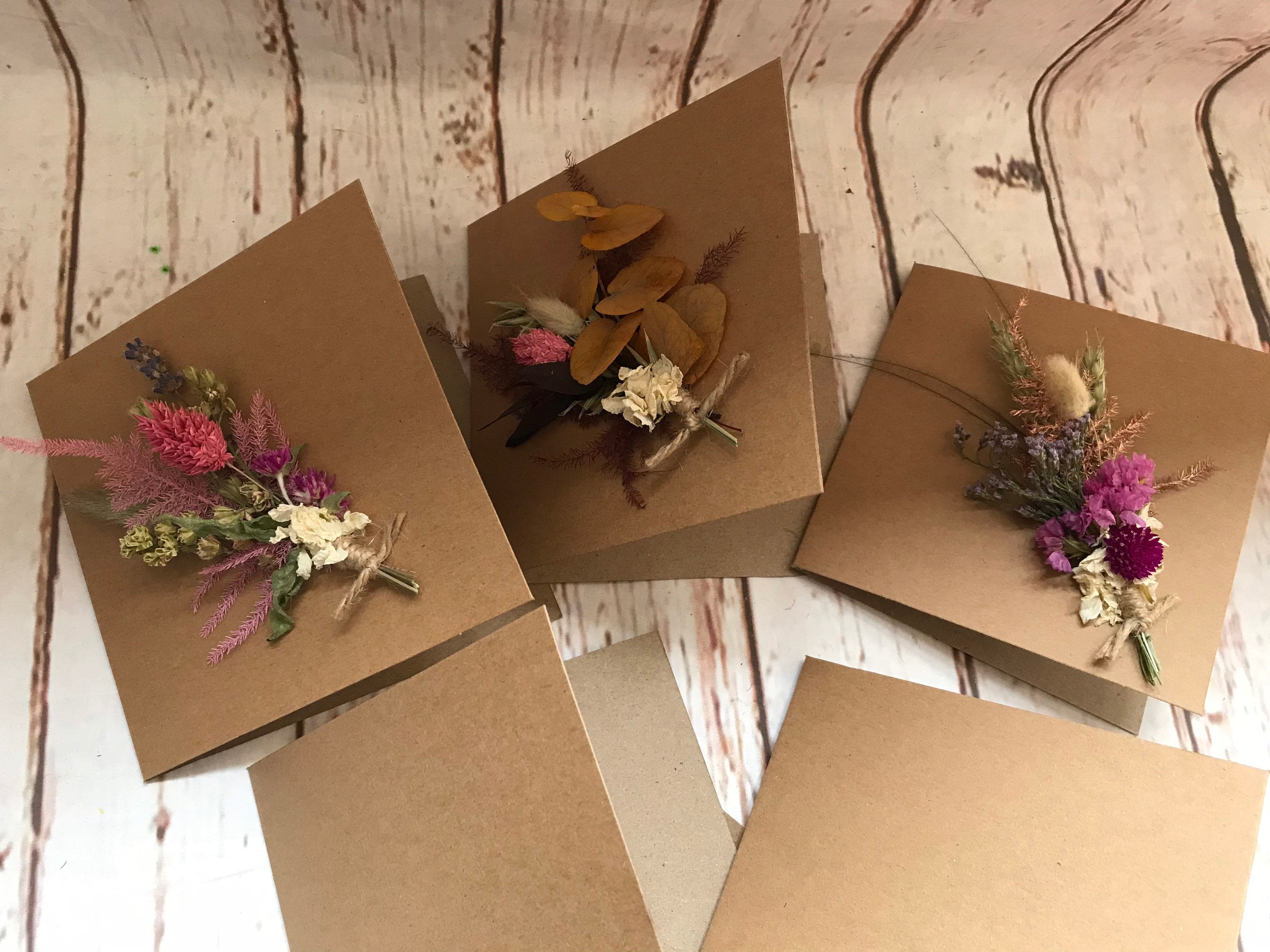Dried Flower Arrangement in Pink Colour Scheme Made in a Mini - Etsy UK