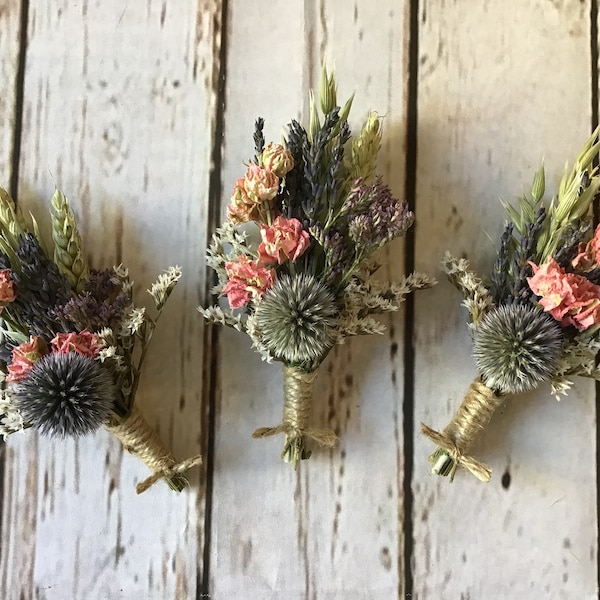 Rustic Buttonholes - Etsy UK