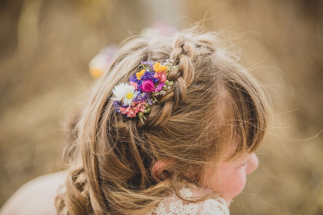 Flower Hair Clip. Made in Any Colour From Dried Flowers. Festival ...