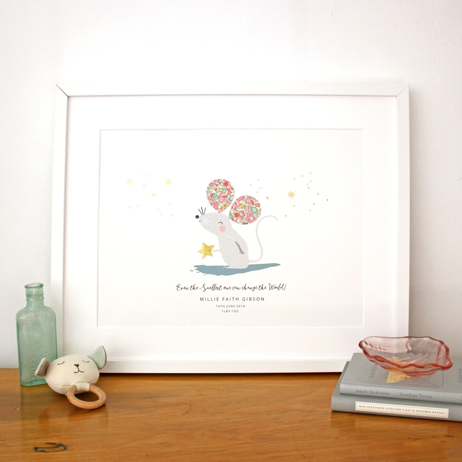 Liberty Mouse Nursery Print - Etsy UK