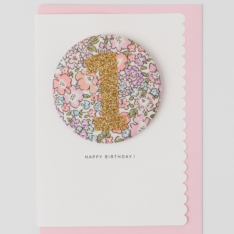 First Birthday Badge - Etsy UK