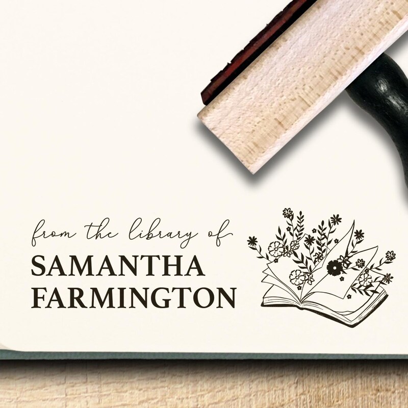 Personalized Book Stamps - Etsy