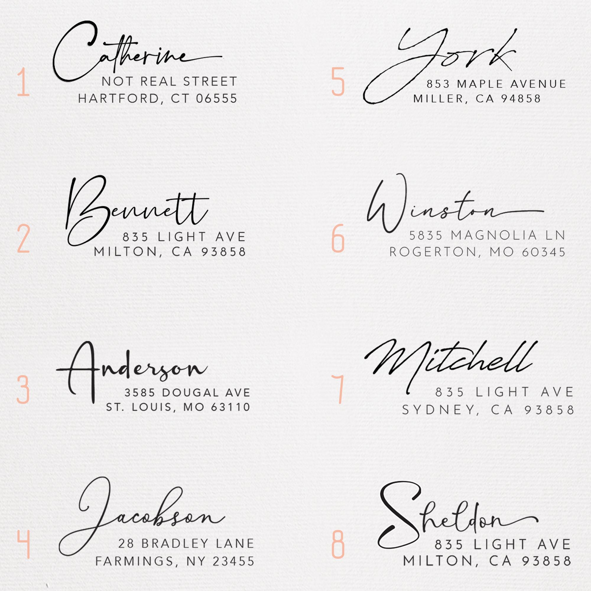 Self-inking Stamp, Custom Address Stamp, Personalized Return Address ...