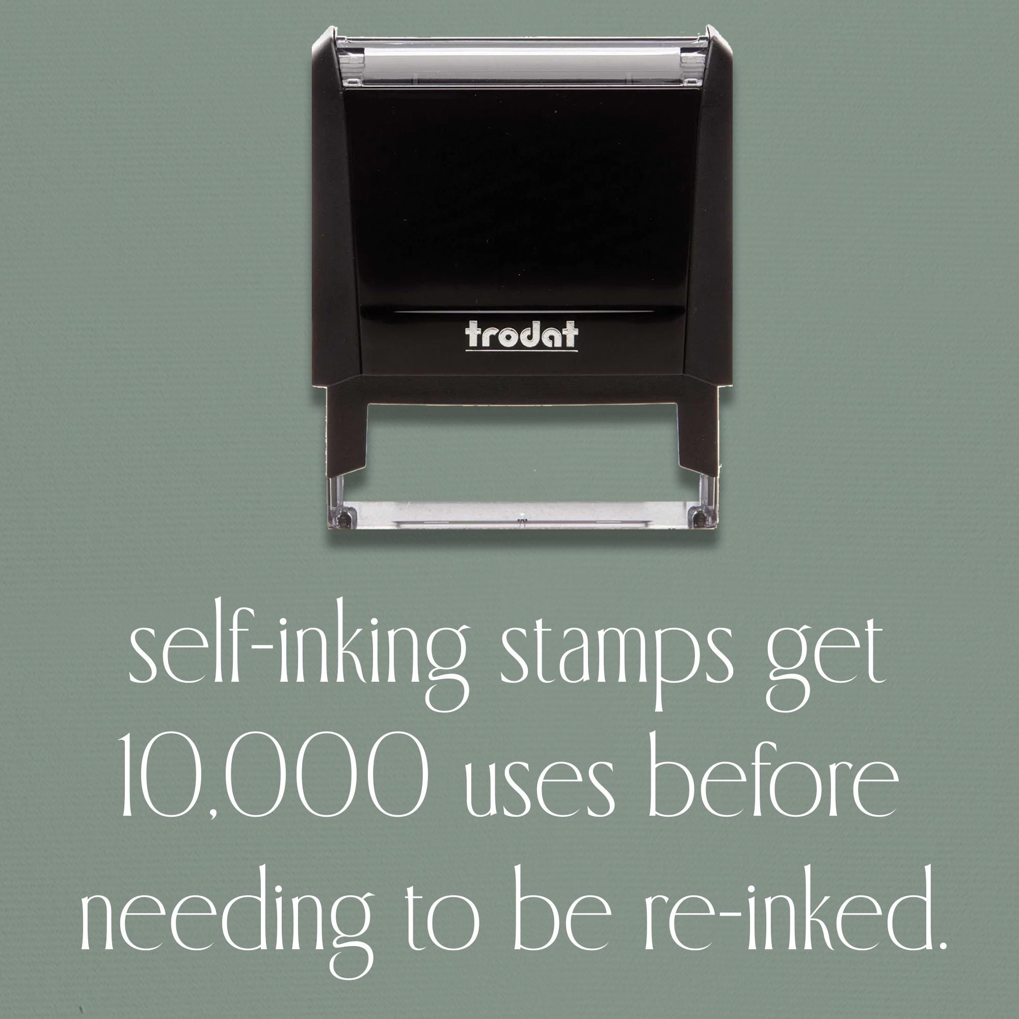 Self-inking Return Address Stamp, Wood Custom Address Stamp ...