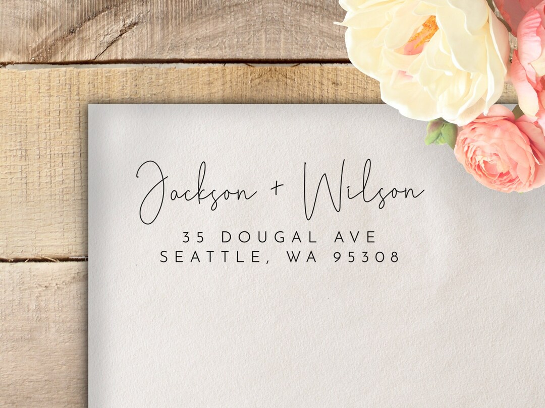 Address Stamp Self Inking, Self Inking Address Stamp, Return Address Stamp Self-inking, Wedding ...