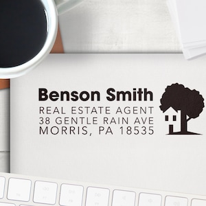 Real Estate Agent Stamp, Address Stamp, Self Inking or Wooden Realtor ...