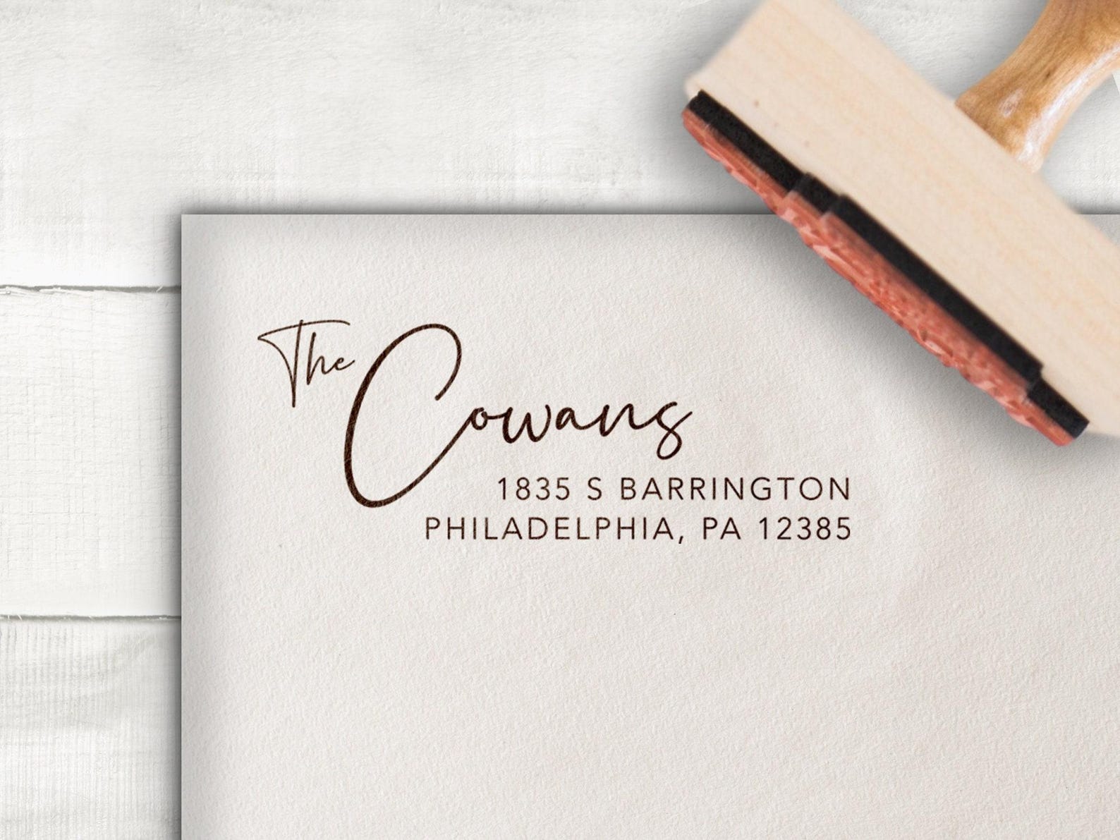 Custom Address Stamp, Personalized Self Inking or Rubber Stamper With ...