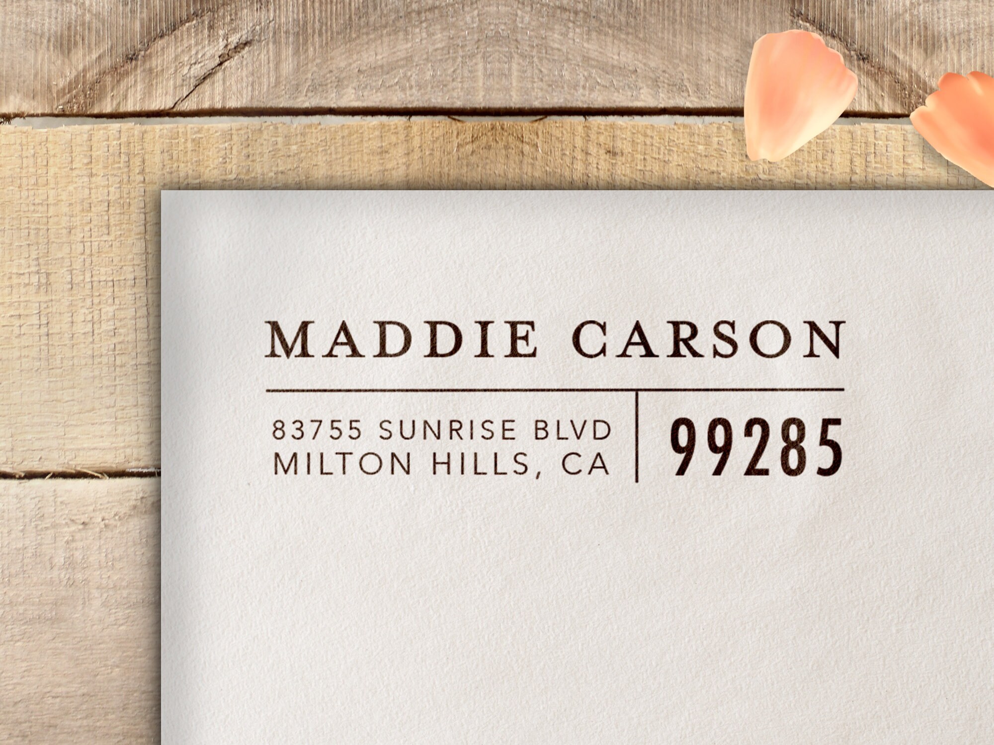 Address Stamp First and Last Name Custom Self Inking - Etsy