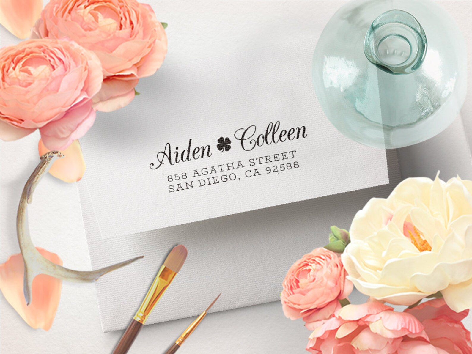 Return Address Stamp Irish Address Stamp Gift for Irish - Etsy