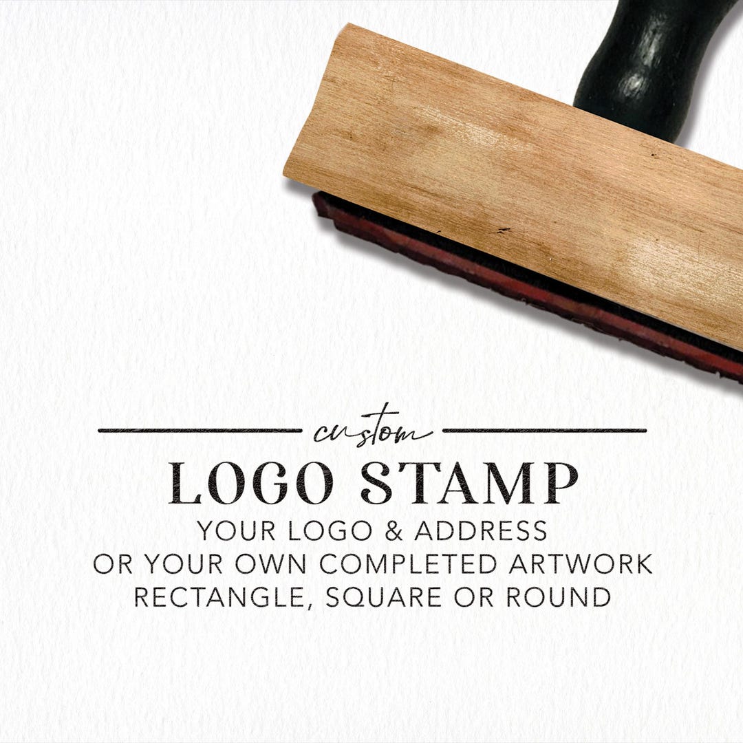 Address Stamp Business Logo, Return Address Stamp Custom, Logo Stamp ...