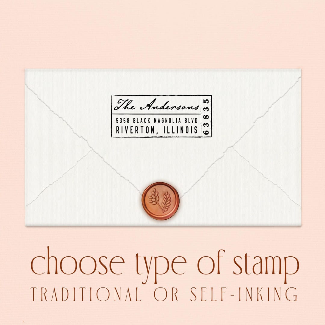 Self-inking Custom Stamp Address Stamp Self Inking Return Address Stamp ...