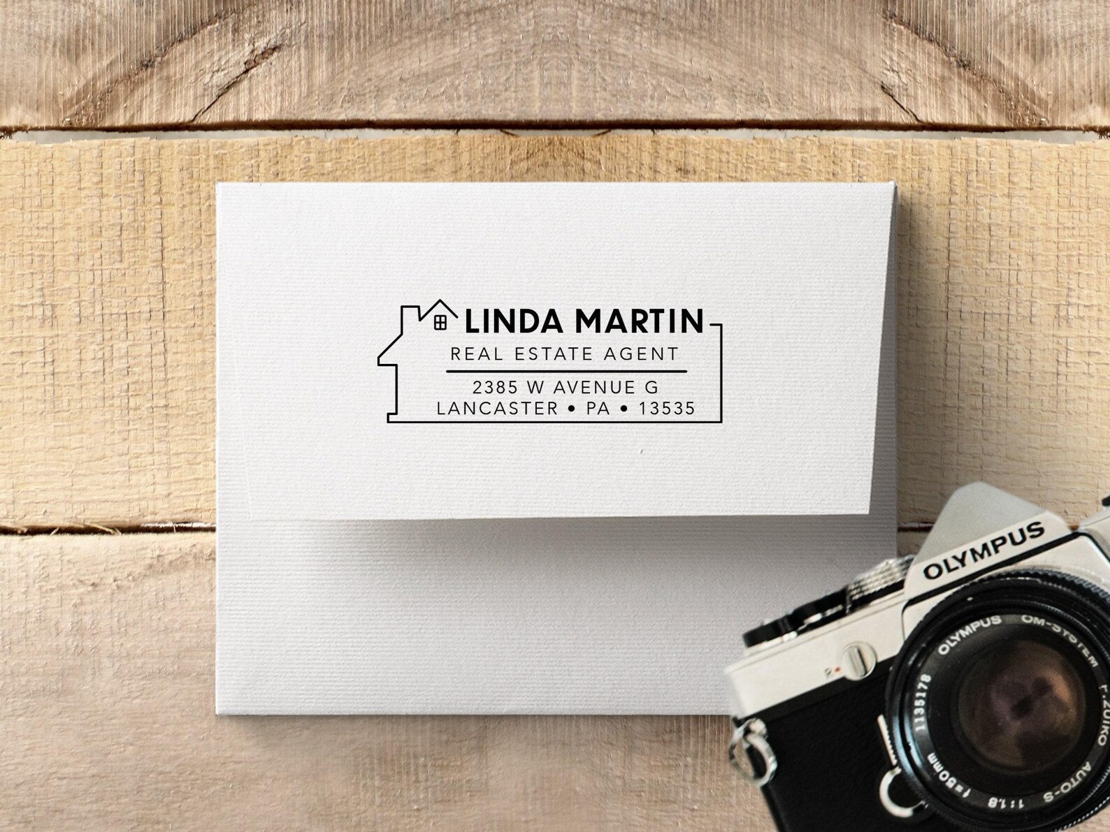 Real Estate Stamp, Realtor Business Stamp, Address Stamp With House ...