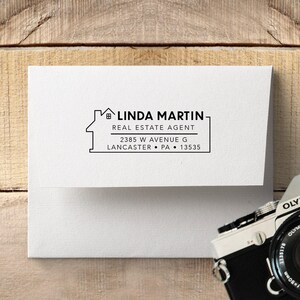 Real Estate Stamp, Realtor Business Stamp, Address Stamp With House ...