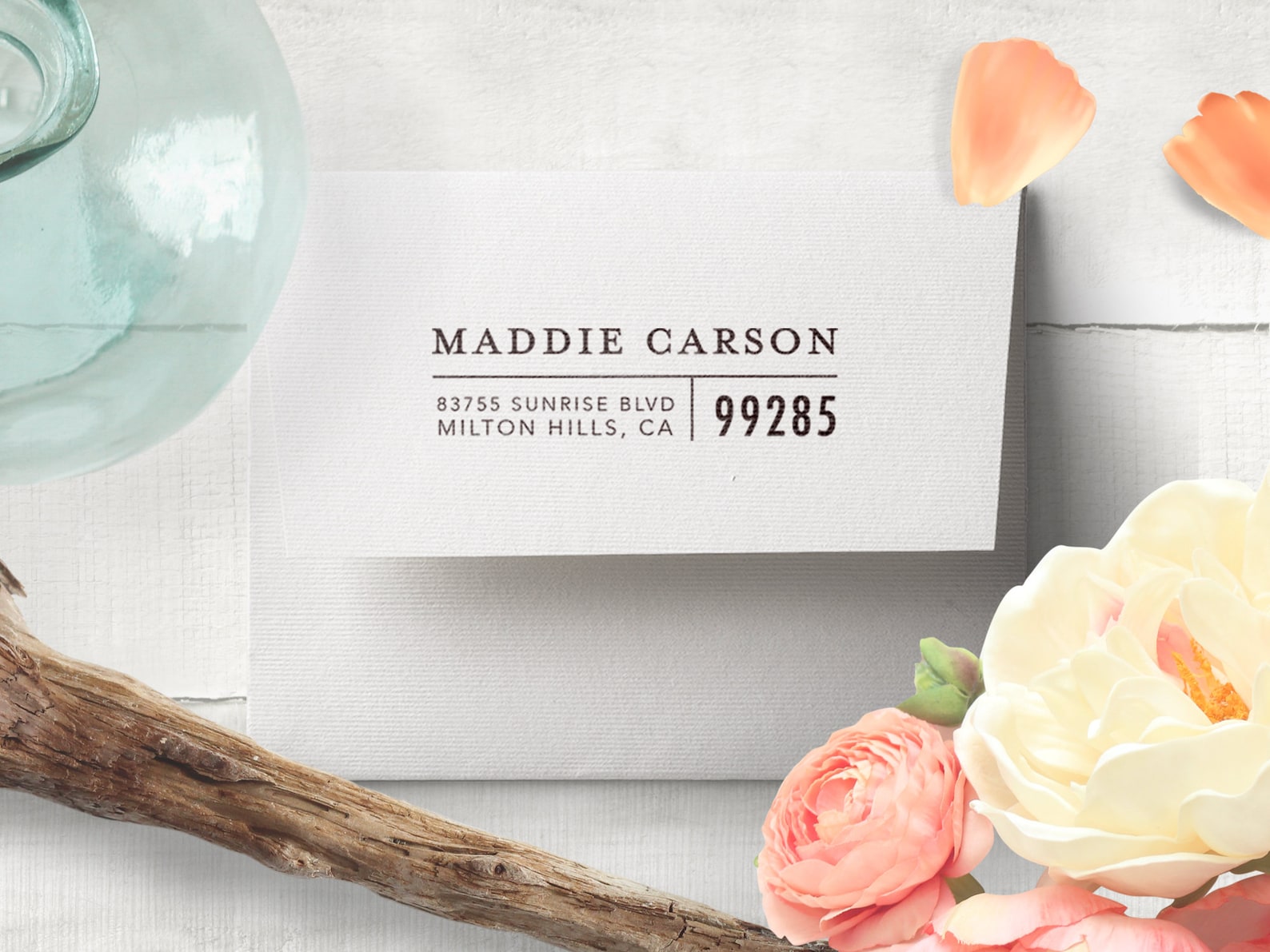 Address Stamp First and Last Name Custom Self Inking | Etsy